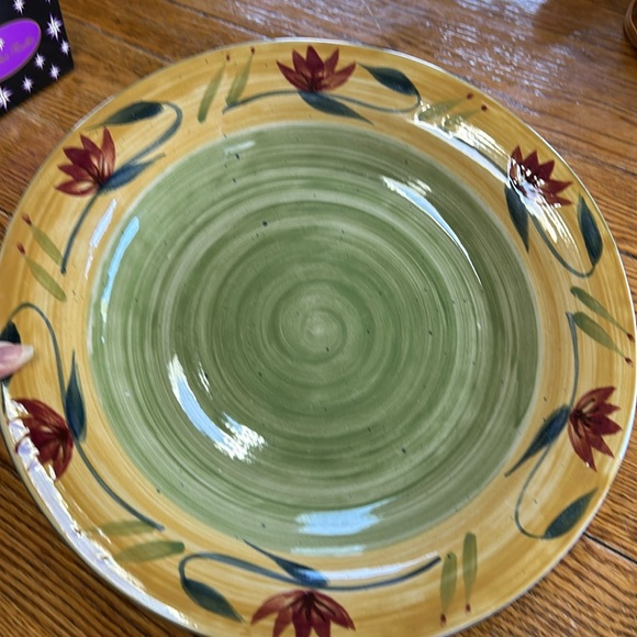 Pier 1 | Dining | Pier Elizabeth Pattern Stoneware Serving Bowl Pasta ...